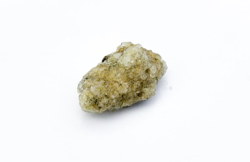 Yellow Mineral Over White Background Stock Image - Image of object ...