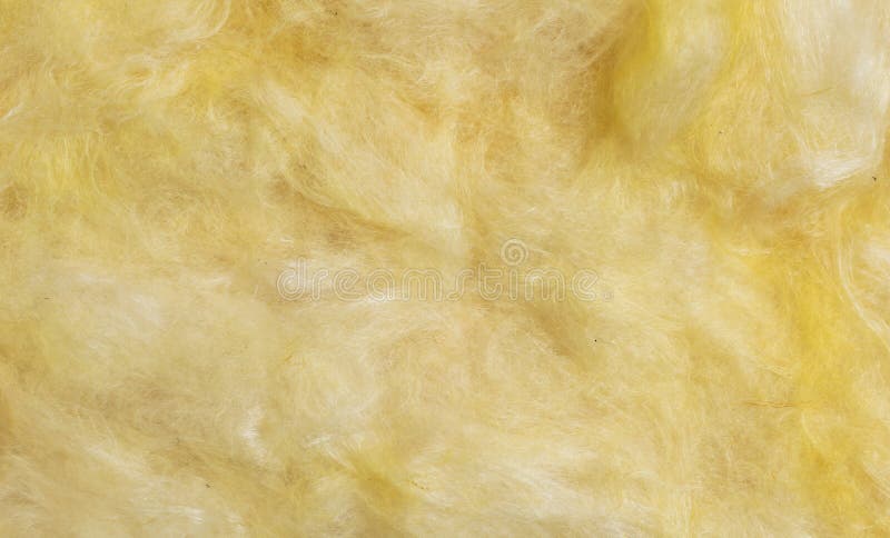 Yellow Mineral Wool with a Visible Texture Stock Photo - Image of ...