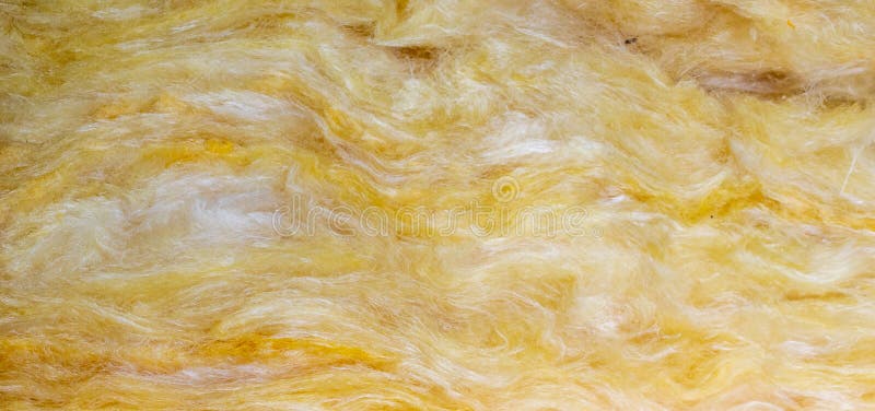 Yellow Mineral Wool with a Visible Texture Stock Photo - Image of ...