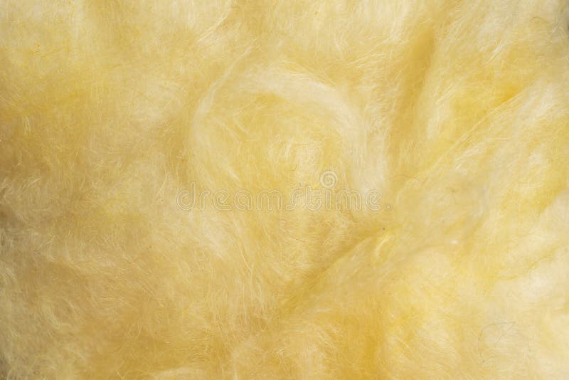 Yellow Mineral Wool with a Visible Texture Stock Photo - Image of house ...