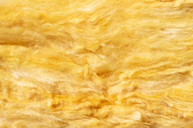 Yellow Mineral Wool with a Visible Texture Stock Photo - Image of ...