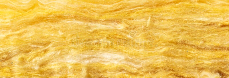 Yellow Mineral Wool with a Visible Texture Stock Image - Image of ...
