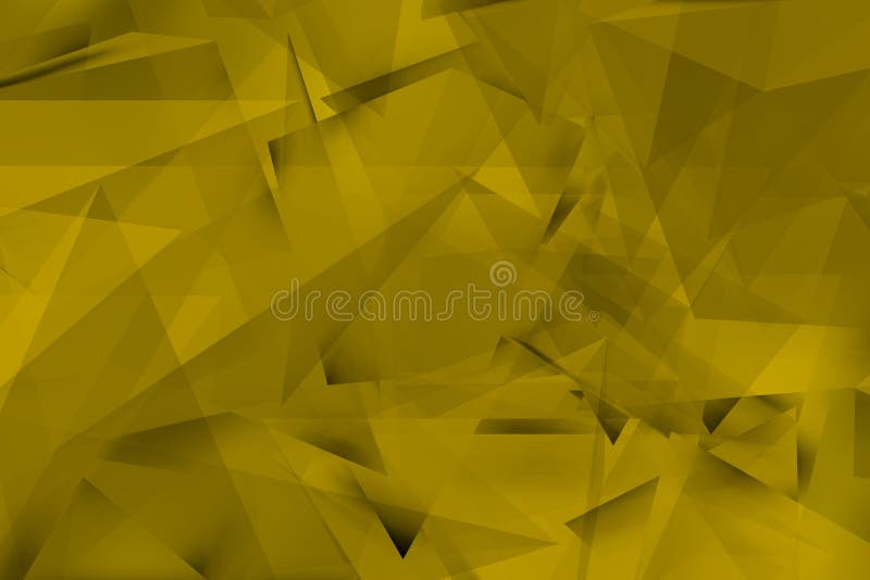Yellow Mist Composition with 3d Shadows Stock Illustration ...