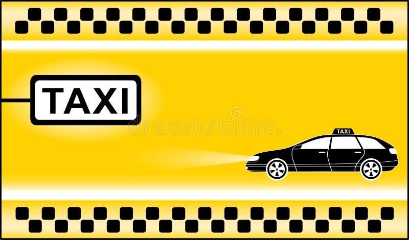 Yellow Taxi Backdrop - Transport Background Stock Vector - Illustration ...