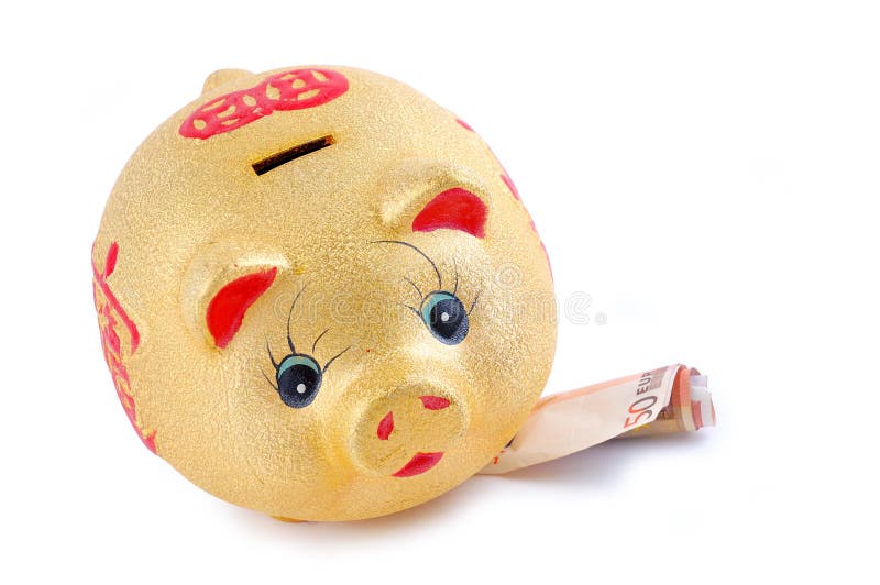 Yellow money-box stock image. Image of currency, money - 12042739