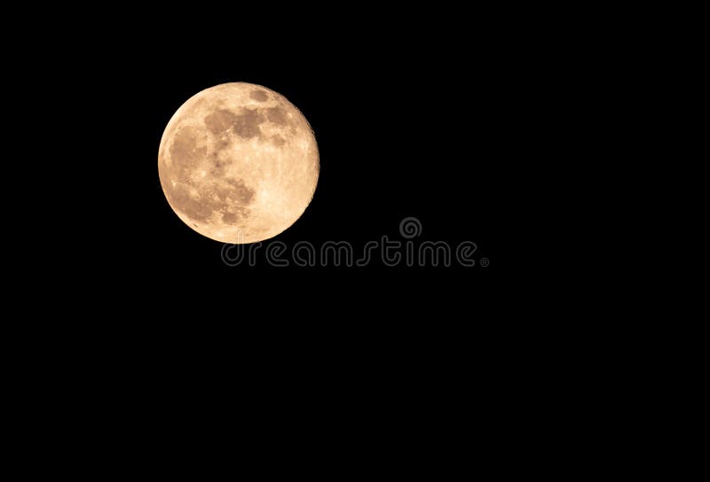 Yellow Moon Star Clouds Night Sky Stock Image - Image of blue, night ...
