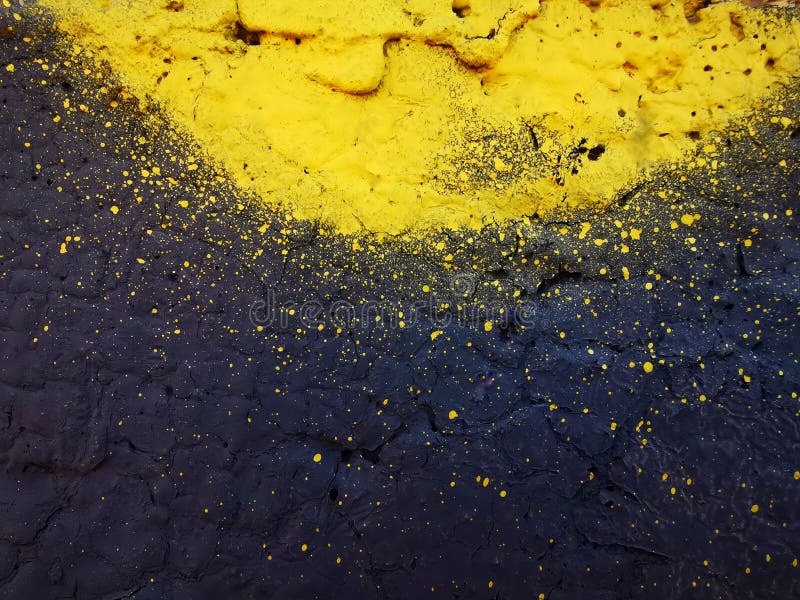 Yellow Moon and Stardust Falling in a Night Sky Stock Image - Image of ...