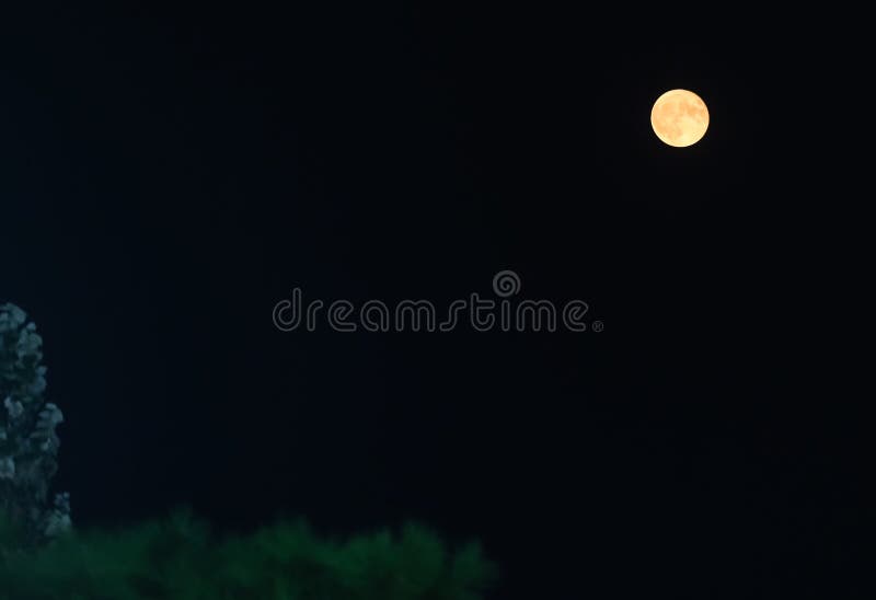 Yellow Moon Phases Round. Galaxy Cycle from New To Full Moon. with ...