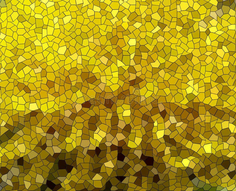 Yellow mosaic stock illustration. Illustration of compound - 53589632