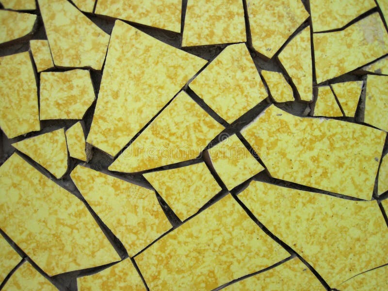 Yellow mosaic stock photo. Image of tile, surface, abstract - 31750596