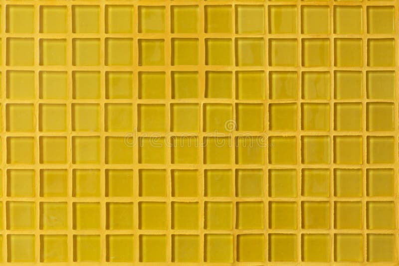 Yellow Mosaic Tile Decoration Wall Room Stock Photo - Image of luxury ...