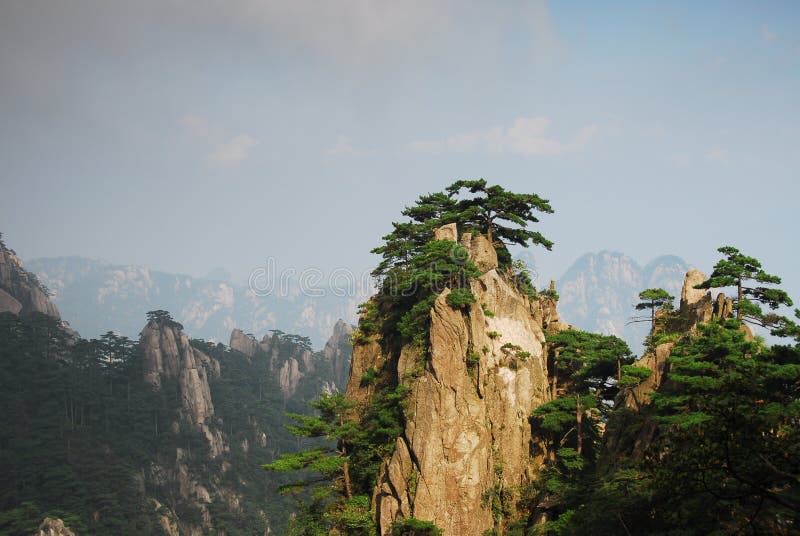 Yellow Mountain Huangshan stock photo. Image of asia - 21088324