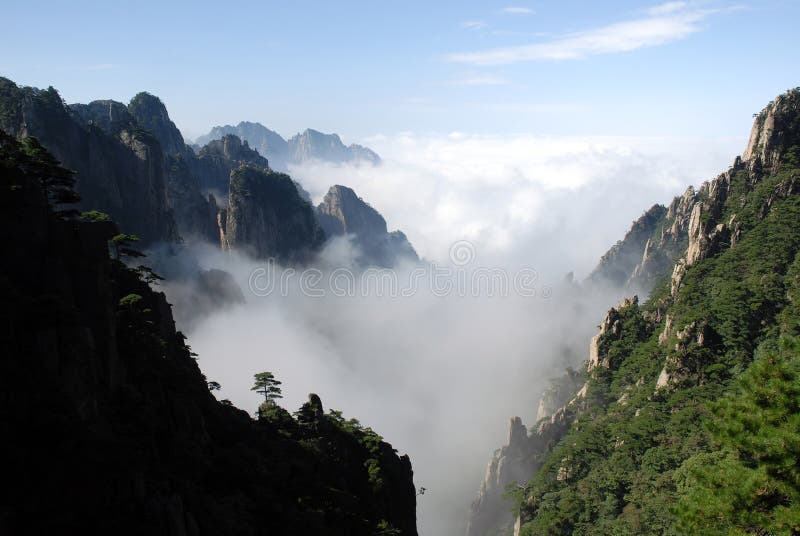 Yellow Mountain stock image. Image of beauty, cloudscape - 8515725