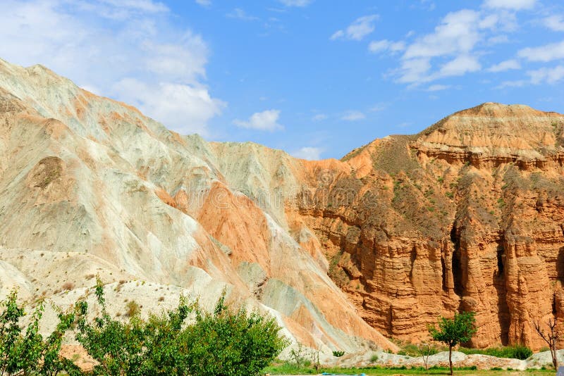 Yellow mountains stock image. Image of scenic, environment - 20696743