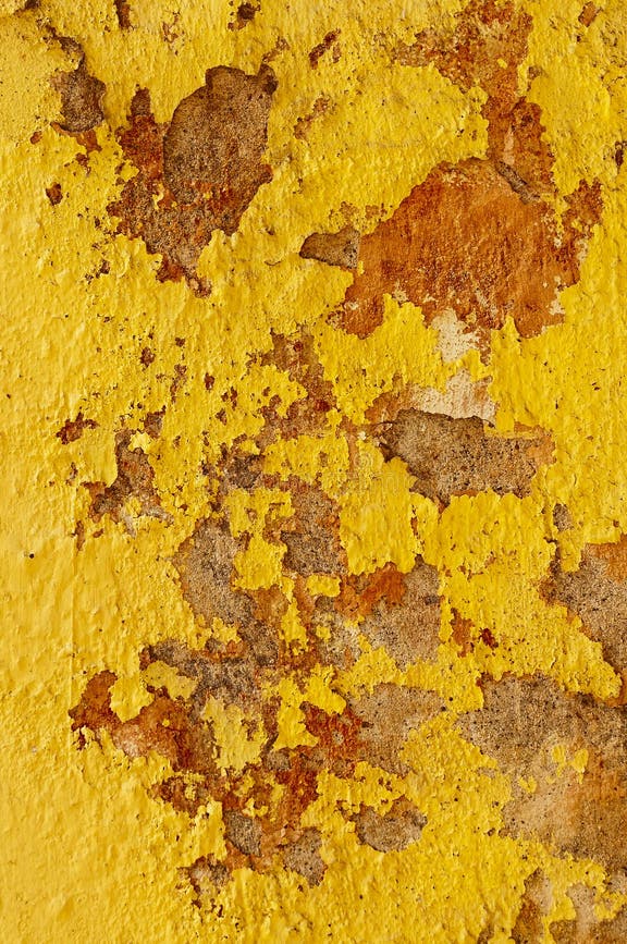 Yellow mud wall stock photo. Image of yellow, peeling - 21969862
