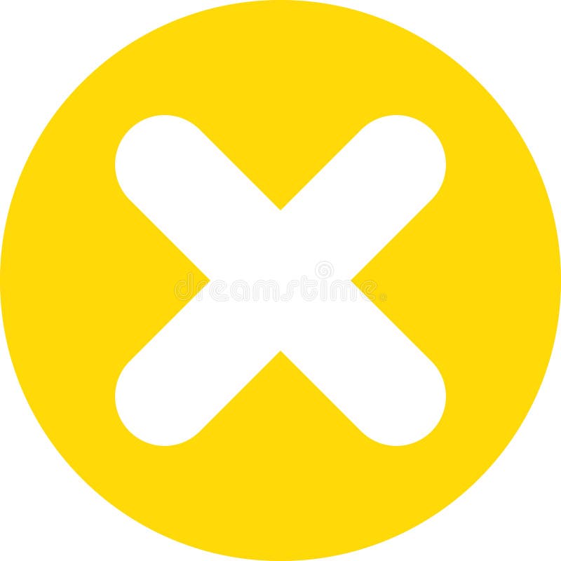 Yellow Multiplication Sign, Multiply Icon, Mathematical Icon, Cross ...