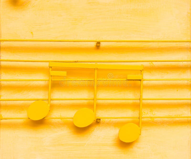 Yellow music note stock image. Image of yellow, play - 34396419