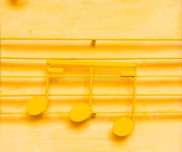 Yellow music note stock image. Image of yellow, play - 34396419