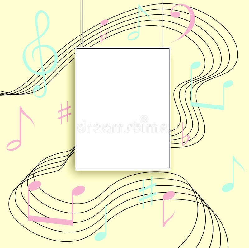 Yellow musical note symbol stock vector. Illustration of note - 207411258