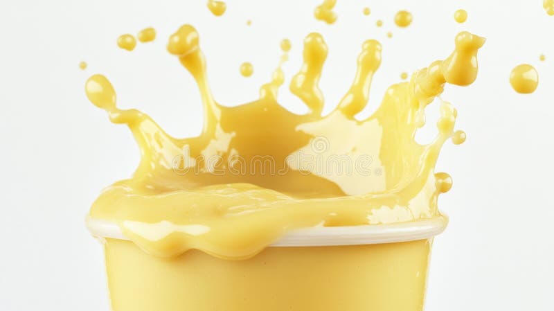Yellow Mustard Splash stock photo. Image of mustard - 363411194