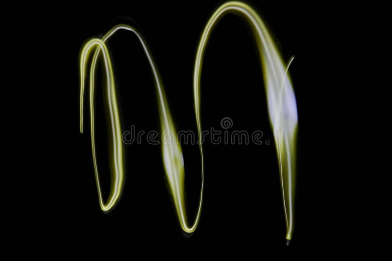 Yellow neon glow light stock image. Image of highlight - 187919047