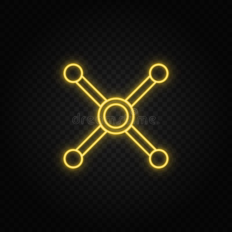 Atom, Atom Bond Icon - Vector. Simple Element Illustration from UI ...