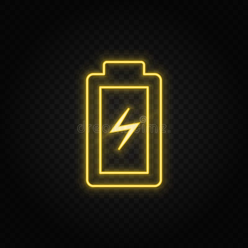 Charge, Battery Gold Icon. Vector Illustration of Golden Style Stock ...
