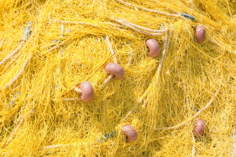 Yellow net stock photo. Image of fish, sailor, industry - 11347758
