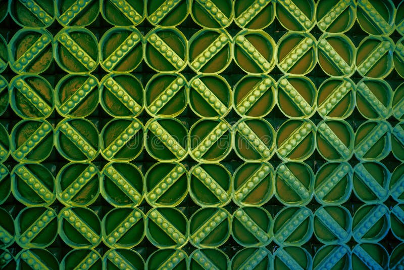 Yellow Net Pattern Pearls on a Green Net Stock Illustration ...