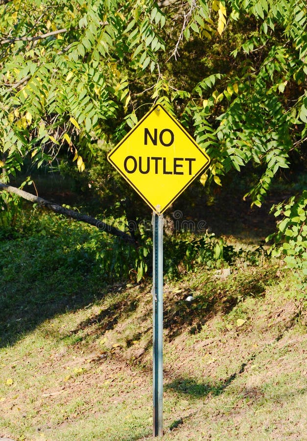 No Outlet Sign stock image. Image of indirect, management - 35001045