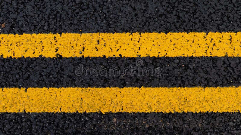Yellow no parking lines stock image. Image of roadway - 212444299