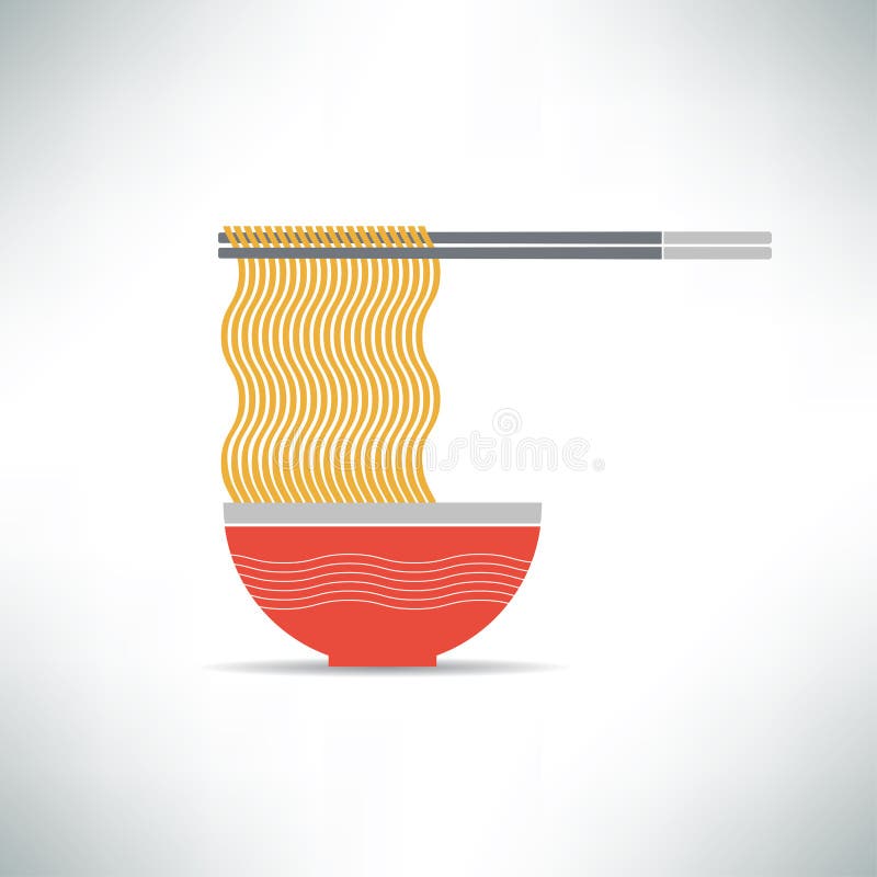 Noodle Vector, Chinese Lunar New Year Solid Style Icon Stock Vector ...