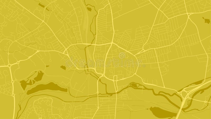 Yellow Northampton map stock vector. Illustration of detailed - 286429540