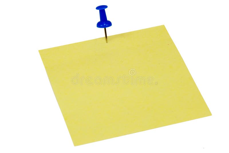 Yellow Note stock image. Image of isolated, memory, post - 13035663