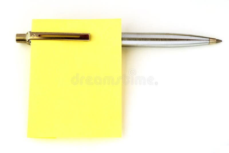 Yellow note stock image. Image of business, empty, memo - 17786025