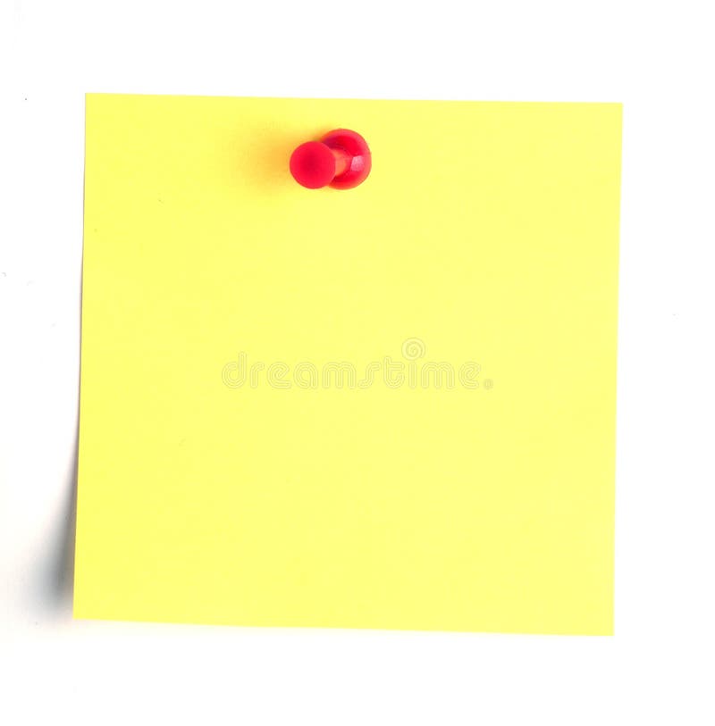 Yellow Note with a Binder Clip Stock Image - Image of heap, commercial ...