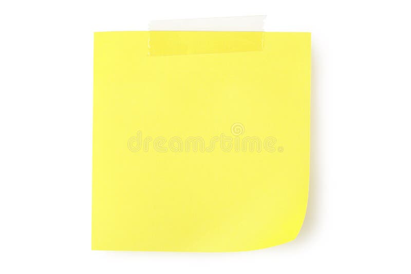 Yellow note stock photo. Image of element, information - 100458634