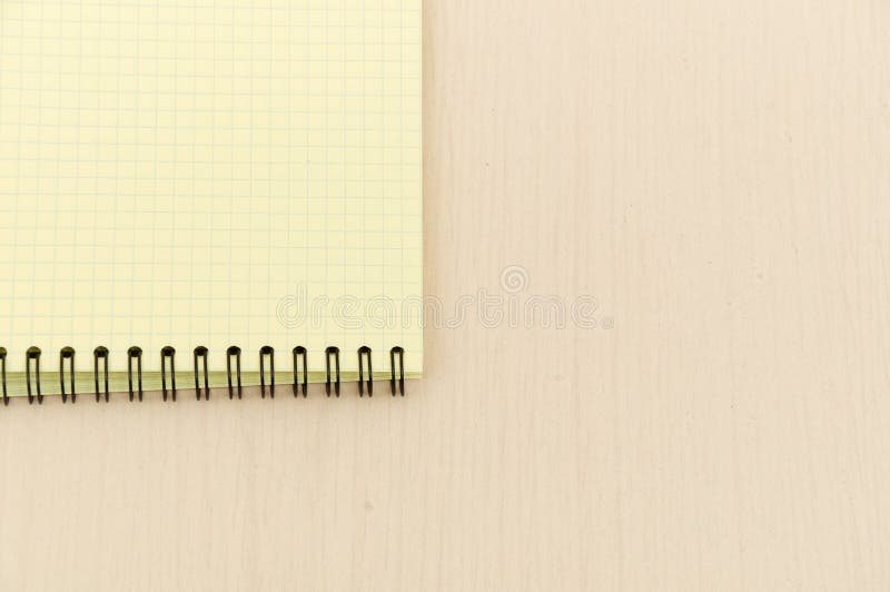 Yellow note book stock image. Image of document, school - 17850685