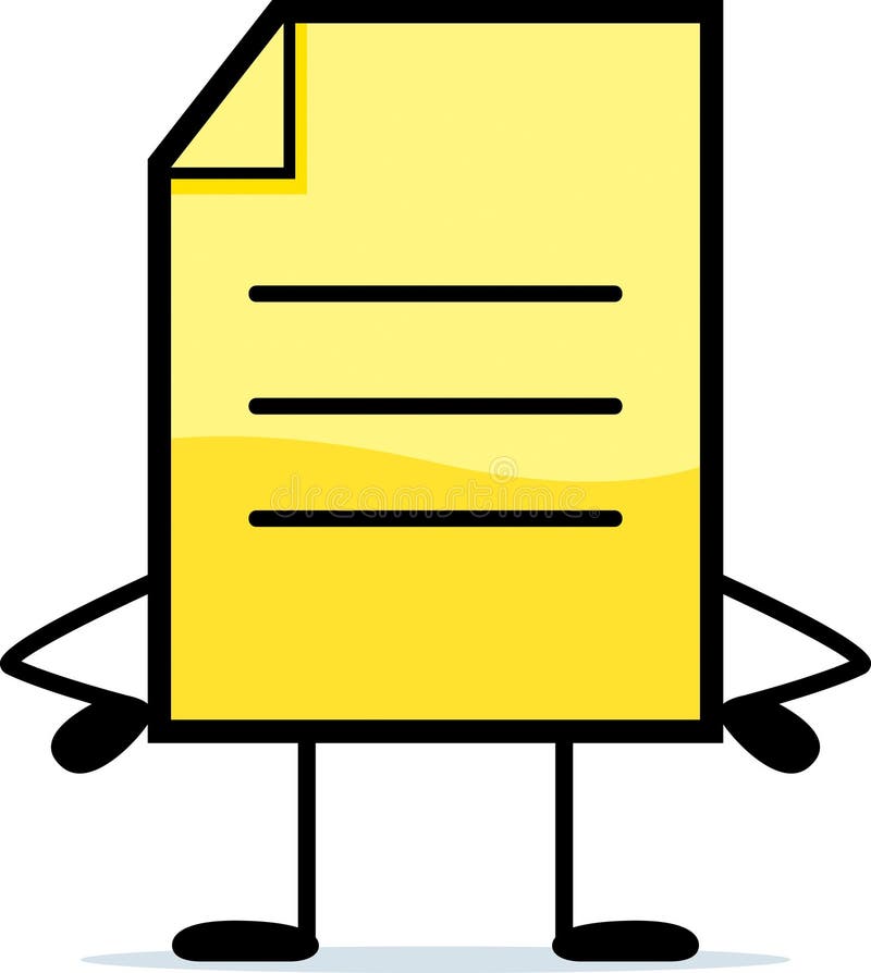 Sticky Note Smiling stock vector. Illustration of cartoon - 11832447