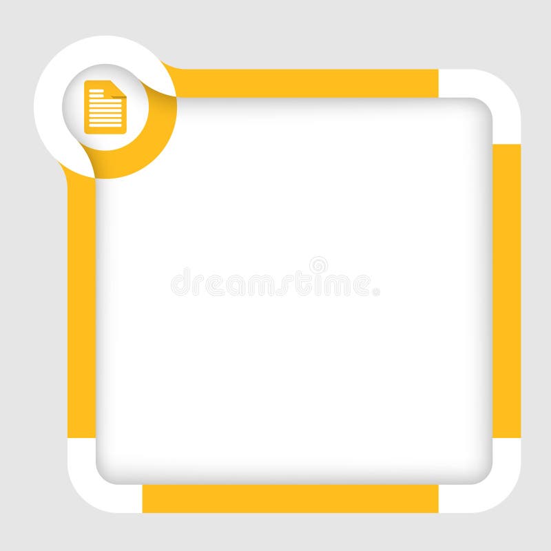 Yellow note icon stock vector. Illustration of border - 37624660