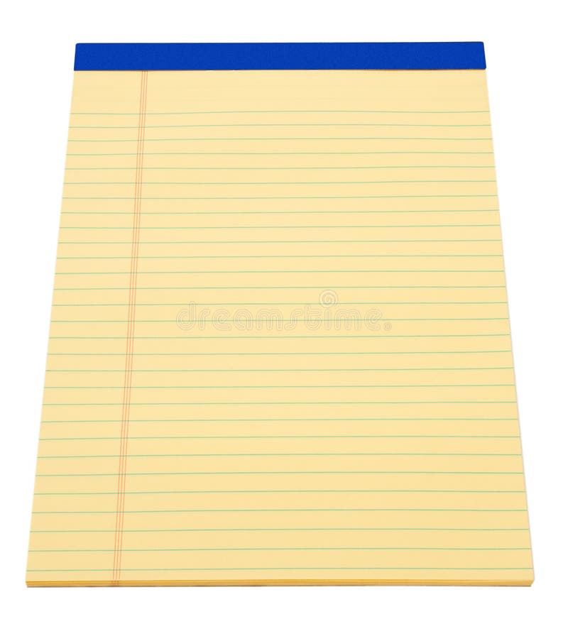 Yellow Note Pad stock photo. Image of stationary, notebook - 23615920