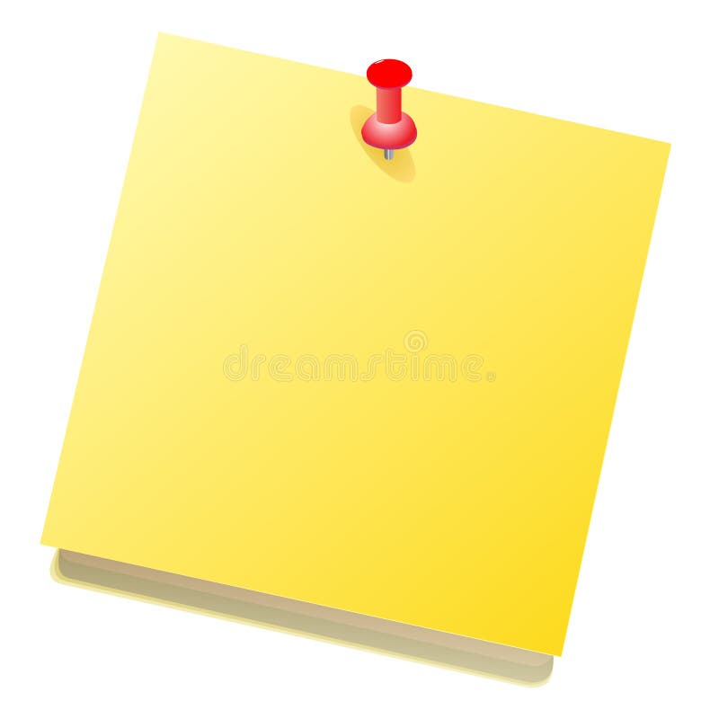 Post it Note stock illustration. Illustration of shadow - 529340
