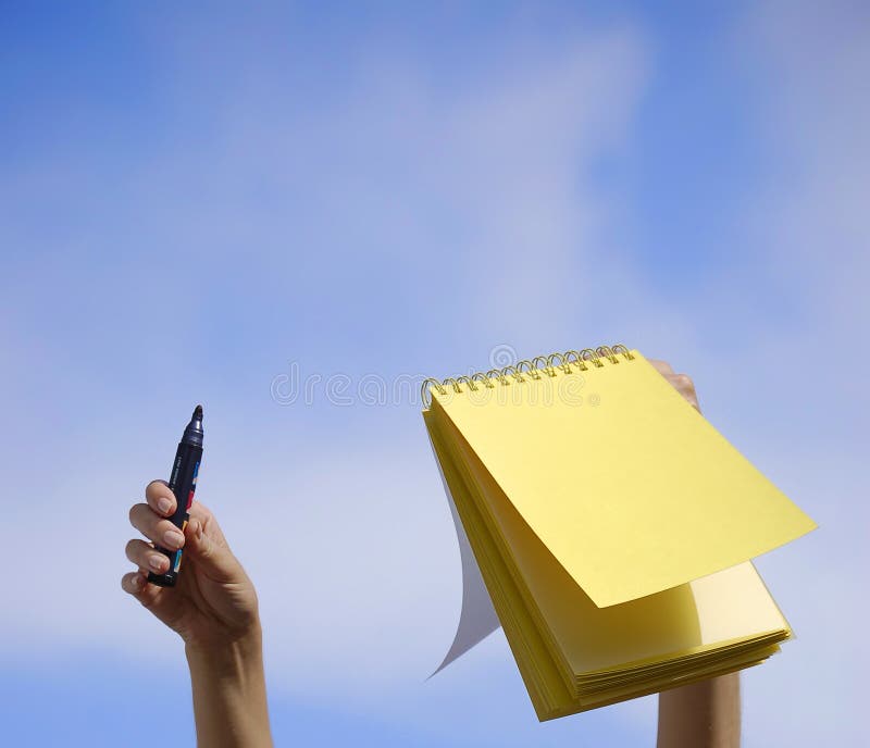 Yellow notebook stock photo. Image of paper, mortgages - 5232686