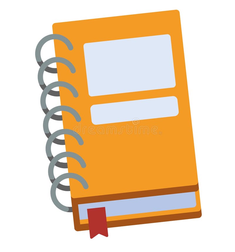 Yellow notebook design stock vector. Illustration of isolated - 290088557