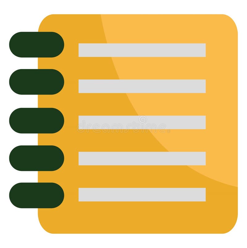 Yellow Notebook with Template Hand-drawn Green Festive Bunting with ...