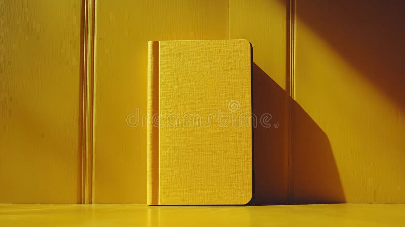 Yellow Notebook with Template Hand-drawn Green Festive Bunting with ...