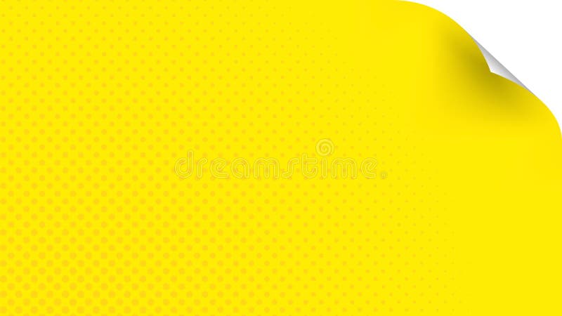 Yellow Notebook Paper Sheet with Dotted Pattern and Folded Corner is on ...