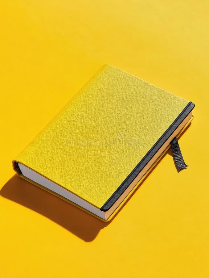 Yellow Notebook on Surface stock image. Image of generated - 377332551