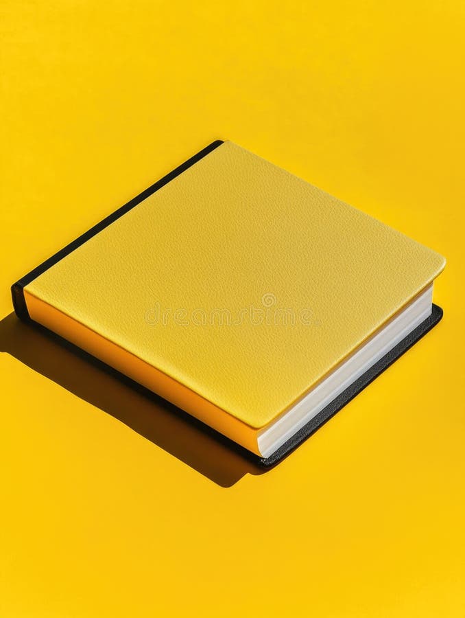 Yellow Notebook on Yellow Surface Stock Photo - Image of inspiration ...