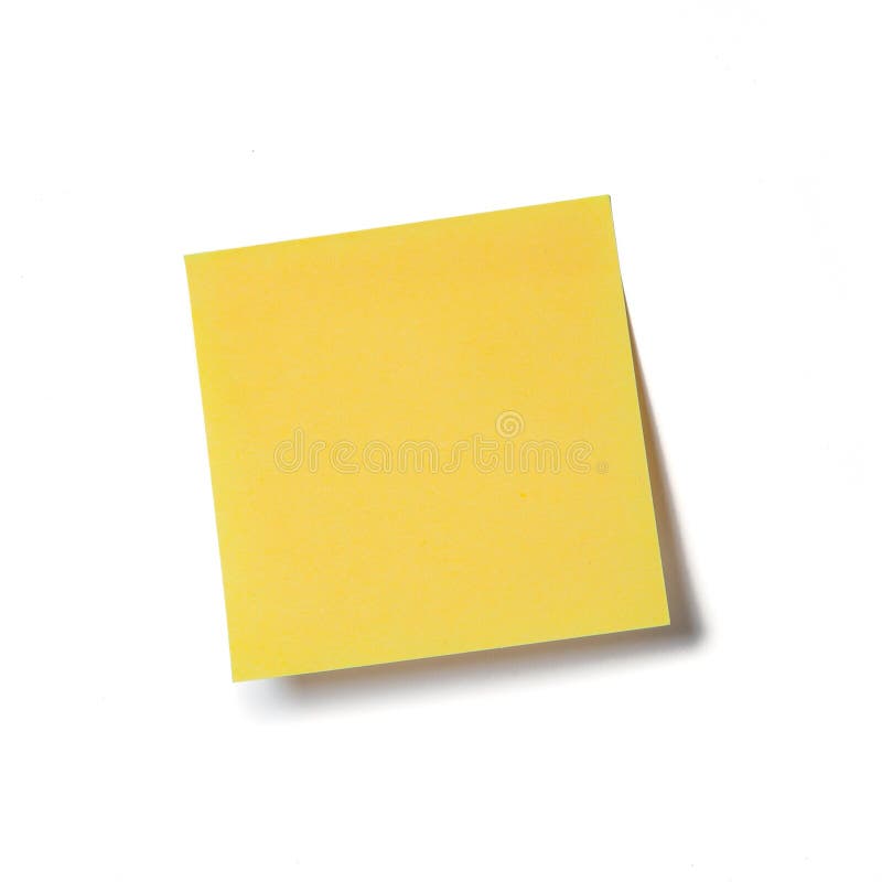 Yellow notepad stock image. Image of thumbtack, empty - 49839055